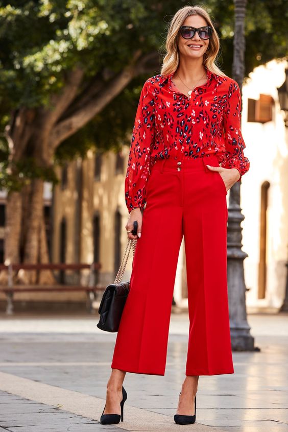Red Pants Outfits For Women