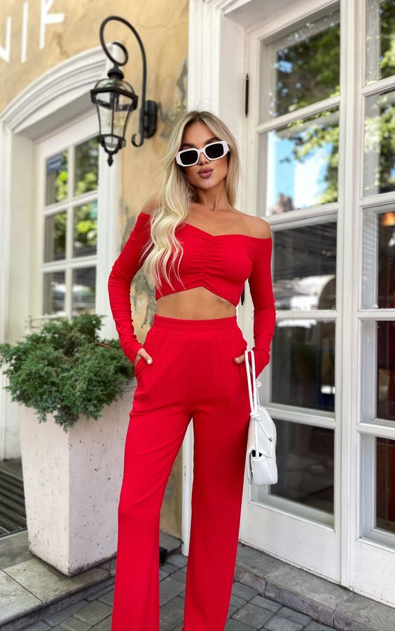 Red Pants Outfits For Women
