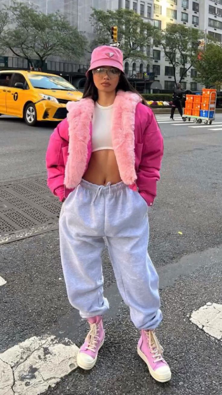 How To Wear A Pink Puffer Jacket This Winter 2024