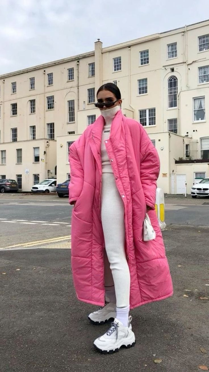 How To Wear A Pink Puffer Jacket This Winter 2024